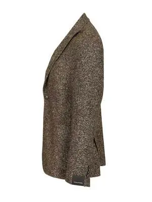 Tagliatore Blazer In Wool And Silk Jersey