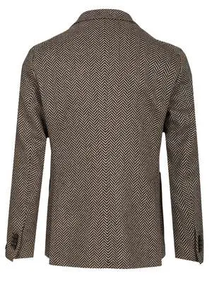 Tagliatore Blazer In Wool And Cashmere