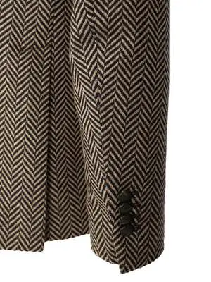 Tagliatore Blazer In Wool And Cashmere