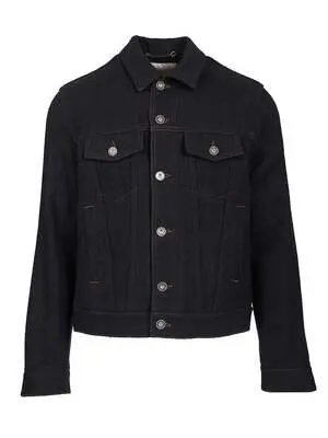 Jacob Cohen Wool Trucker Jacket - Blue