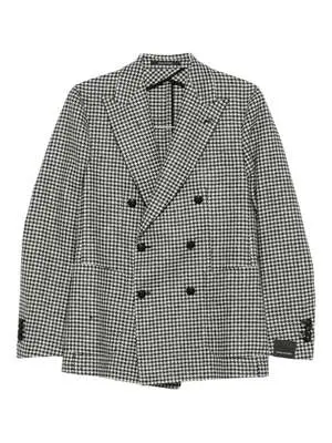Tagliatore Double-breasted Houndstooth Blazer