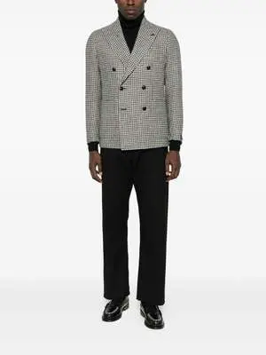 Tagliatore Double-breasted Houndstooth Blazer