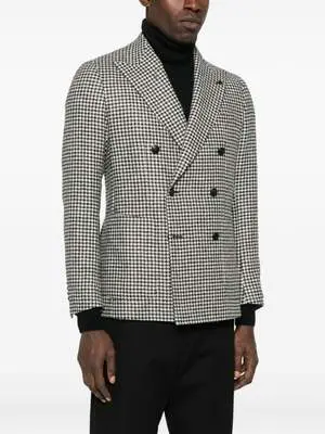 Tagliatore Double-breasted Houndstooth Blazer