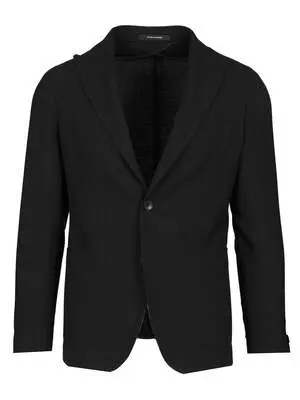 Tagliatore Unlined Wool Blazer - Black