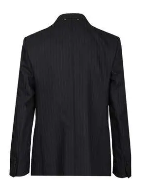 GOLDEN GOOSE Double-breasted Blazer In Pinstriped