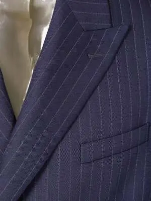 GOLDEN GOOSE Double-breasted Blazer In Pinstriped