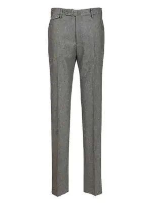 Tagliatore Wool Flannel Pleated Trousers