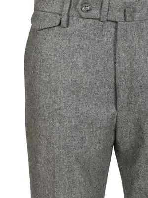 Tagliatore Wool Flannel Pleated Trousers