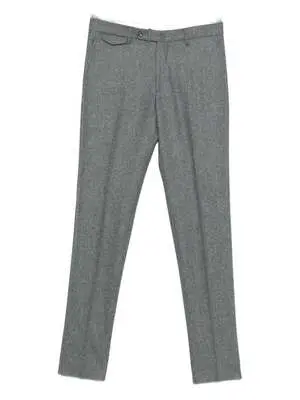 Tagliatore Wool Flannel Pleated Trousers