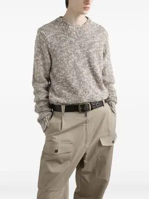 Dolce & Gabbana Shaved Wool Crew Neck Sweater