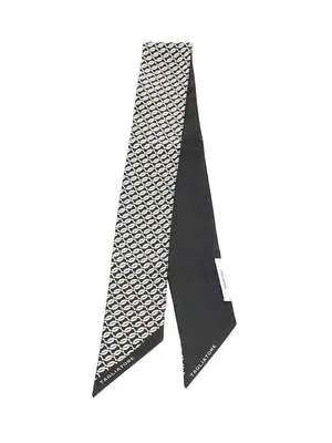 Tagliatore Silk Scarf - Black
