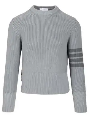Thom Browne Cotton Sweater - Gray