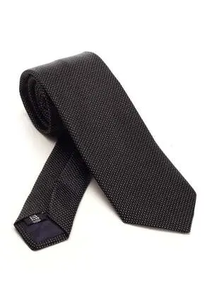 Tagliatore Silk Polka Dot Neck Tie - Blue