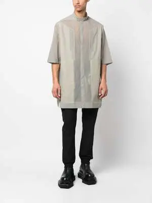 Rick Owens Oversized Shirt With Check Pattern