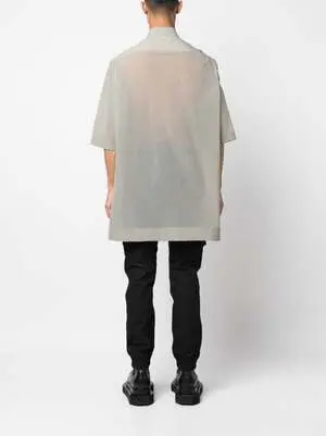 Rick Owens Oversized Shirt With Check Pattern