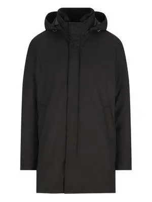 Herno Parka In Technical Fabric With Ultralight Nylon