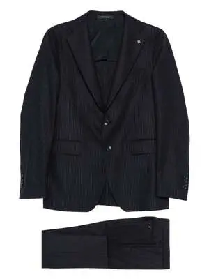 Tagliatore Vesuvio Pinstriped Single-breasted Suit