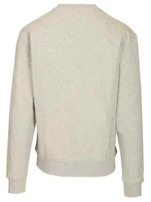 AMI Paris De Coeur Fleece Sweatshirt - Gray