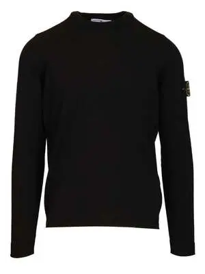 Stone Island Lightweight Organic Cotton Sweater - Black