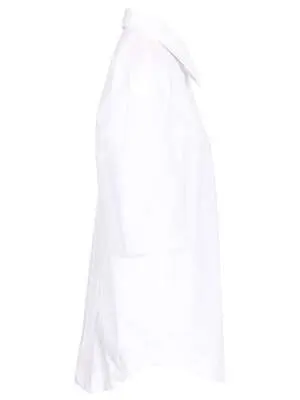 AMI Paris Short-sleeved Cotton Poplin Shirt