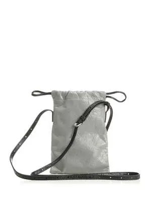Balenciaga Lamb Skin Shopper Phone Holder - Gray