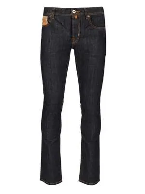 Jacob Cohen 5 Pkt Slim Fit Bard V1 11 Oz Blu Salpa Beige - Blue
