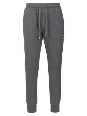 Dolce & Gabbana Jersey Trousers With Heraldic Patch - Gray