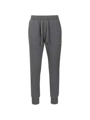 Dolce & Gabbana Jersey Trousers With Heraldic Patch - Gray