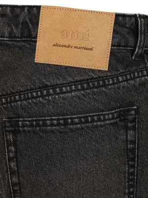 AMI Paris Large Fit Bermuda Shorts Used Denim
