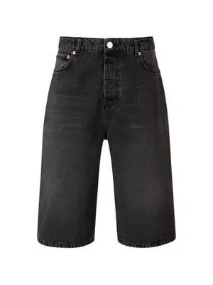 AMI Paris Large Fit Bermuda Shorts Used Denim
