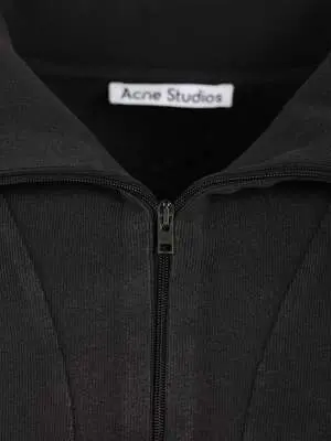 Acne Studios Half-zip Sweatshirt With Logo