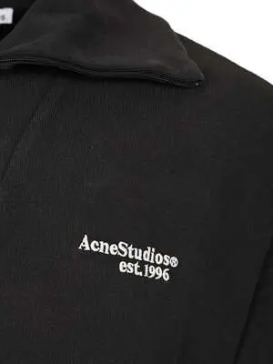 Acne Studios Half-zip Sweatshirt With Logo
