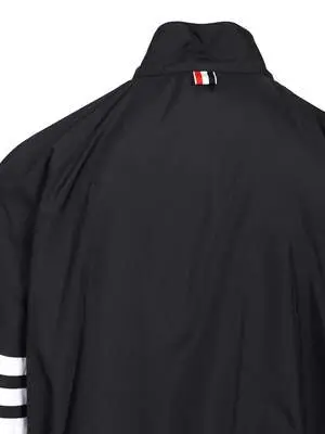 Thom Browne Zip Front Raglan Track Jacket With Four Bar Detail