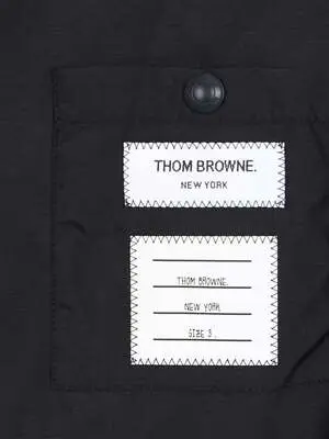 Thom Browne Zip Front Raglan Track Jacket With Four Bar Detail