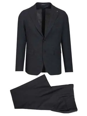 Tagliatore Montecarlo Canvas Suit - Blue