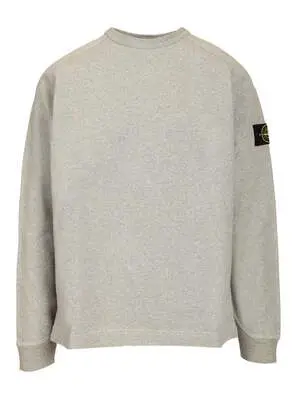 Stone Island Grey Melange Sweatshirt - Gray