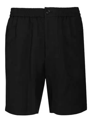 AMI Paris Shorts With Elasticated Waist - Black