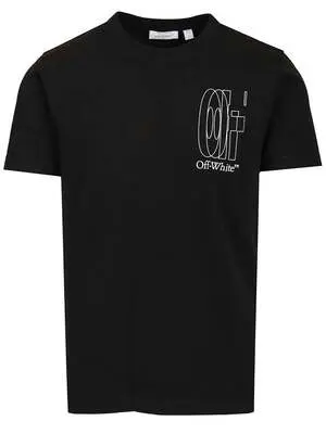 Off-White Outline Double Arrow Slim T-shirt - Black