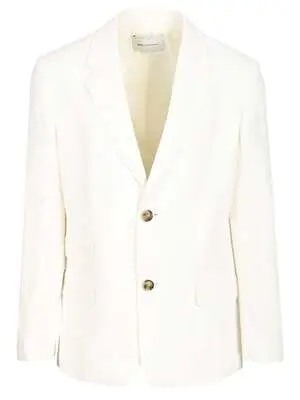 AMI Paris Single-breasted Jacket - White