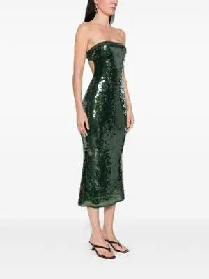 Oseree Sequins Midi Dress