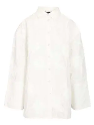 ROTATE BY BIRGER CHRISTENSEN Oversized Shirt - White