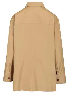 Max Mara Arianne" Cotton Poplin Shirt - Cream