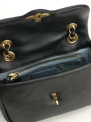 VIVIENNE WESTWOOD Anita Leather Shoulder Bag - Black