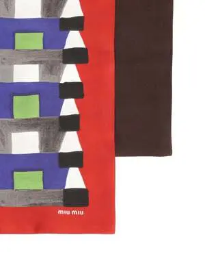 Miu Miu Geometric Scarf