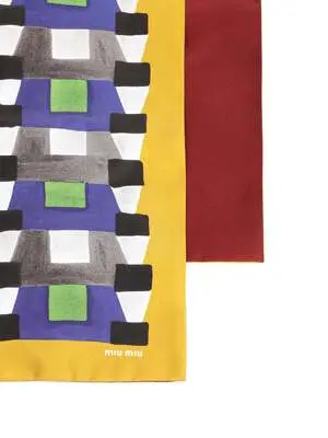Miu Miu Geometric Scarf