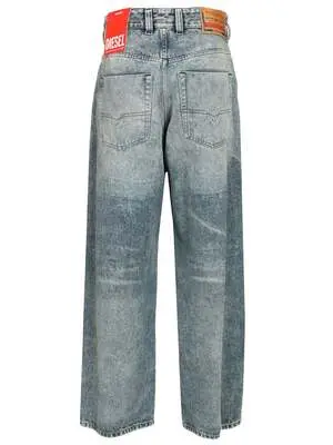 DIESEL® 1997 D-enim Medium Waist Relaxed Wide Leg Jeans - Blue