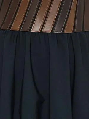 Alaïa Skirt With Leather Inserts