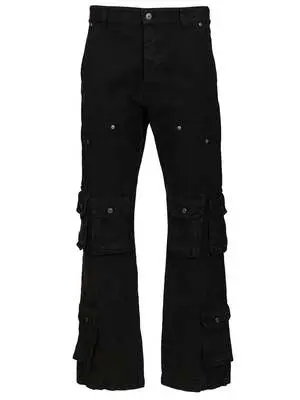 Off-White Denim Cargo Jeans Wide Leg