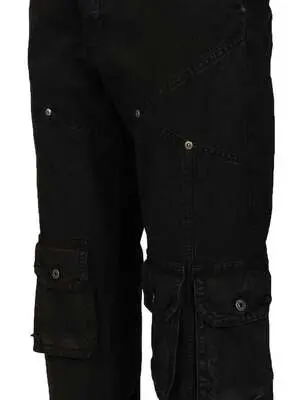 Off-White Denim Cargo Jeans Wide Leg