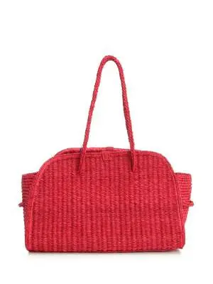 Jacquemus Le Turismo Raphia Shoulder Bag - Red